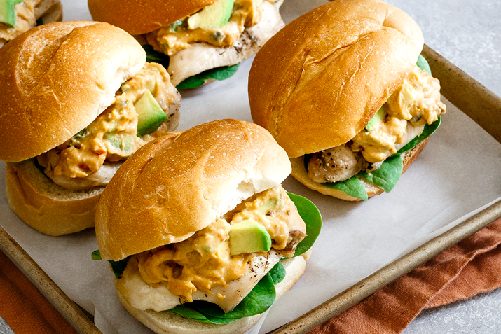 Avocado Hummus Chicken Sliders - People's Food Co-op